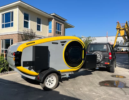 Teardrop trailers with toilets, Off grid teardrop, Mini road teardrop